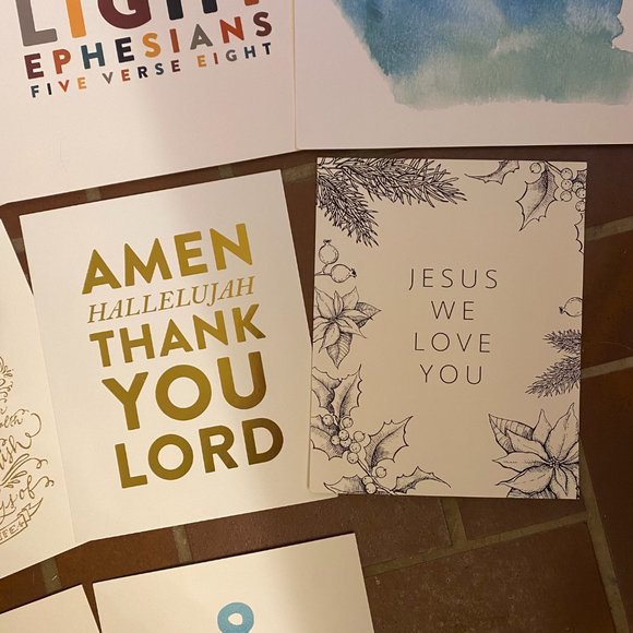 Art | 12 Inspirational Faith Christian Letter Art Prints Wall Decor Lot ...